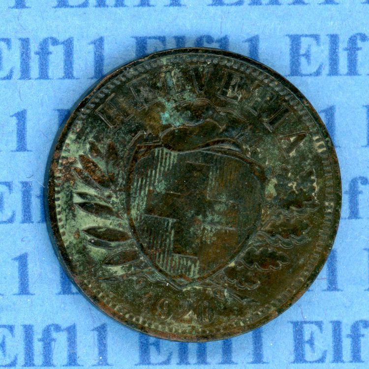 CHF___0.02 1920 -vz 2 Rappen (Gebraucht) in Widnau für CHF 60 – mit Lieferung auf Ricardo kaufen