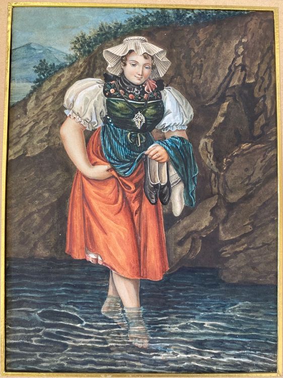 Aquarelle Gouache Joseph Reinhart (1749-1829) attribué à (D'occasion) à ...