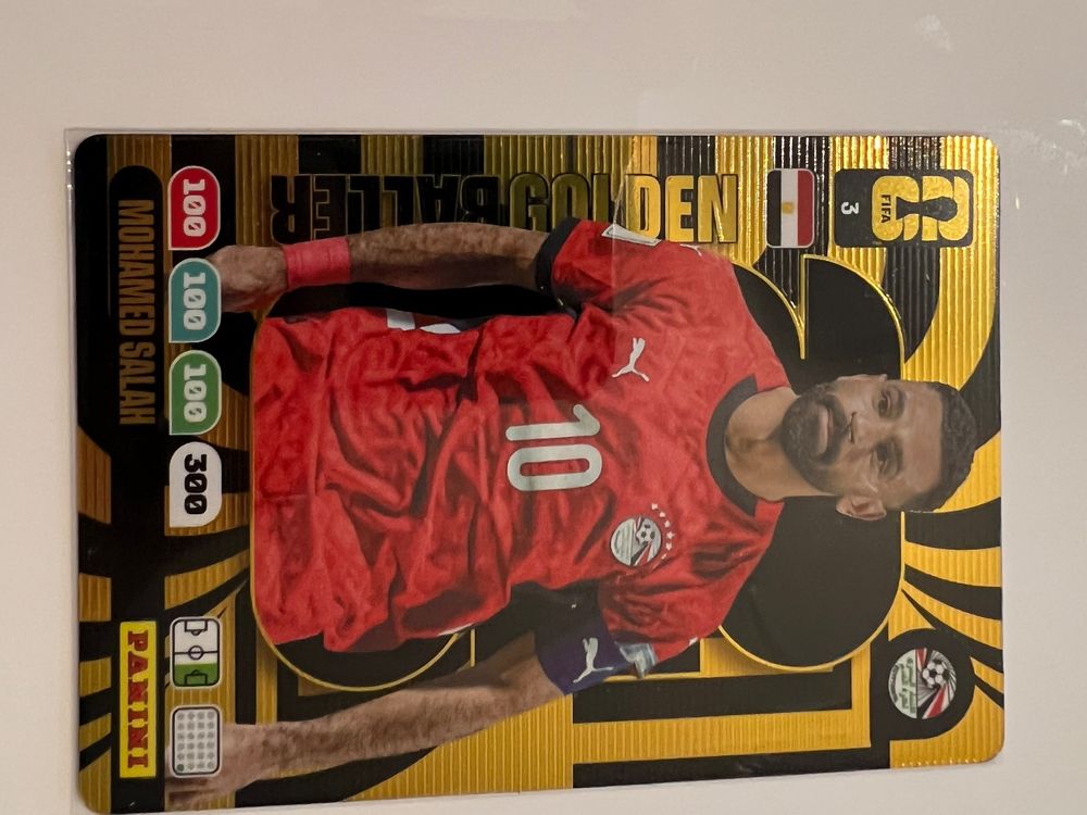 Panini Adrenalyn XL FIFA WC 2026 Mo Salah Golden Baller (Neu (gemäss ...
