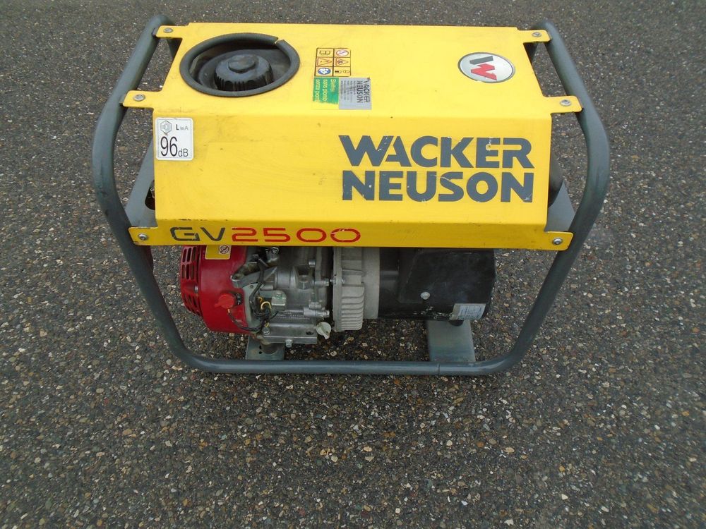 WACKER NEUSON GENERATOR GV-2500 GX 160 (Gebraucht) in Riet (Neftenbach ...
