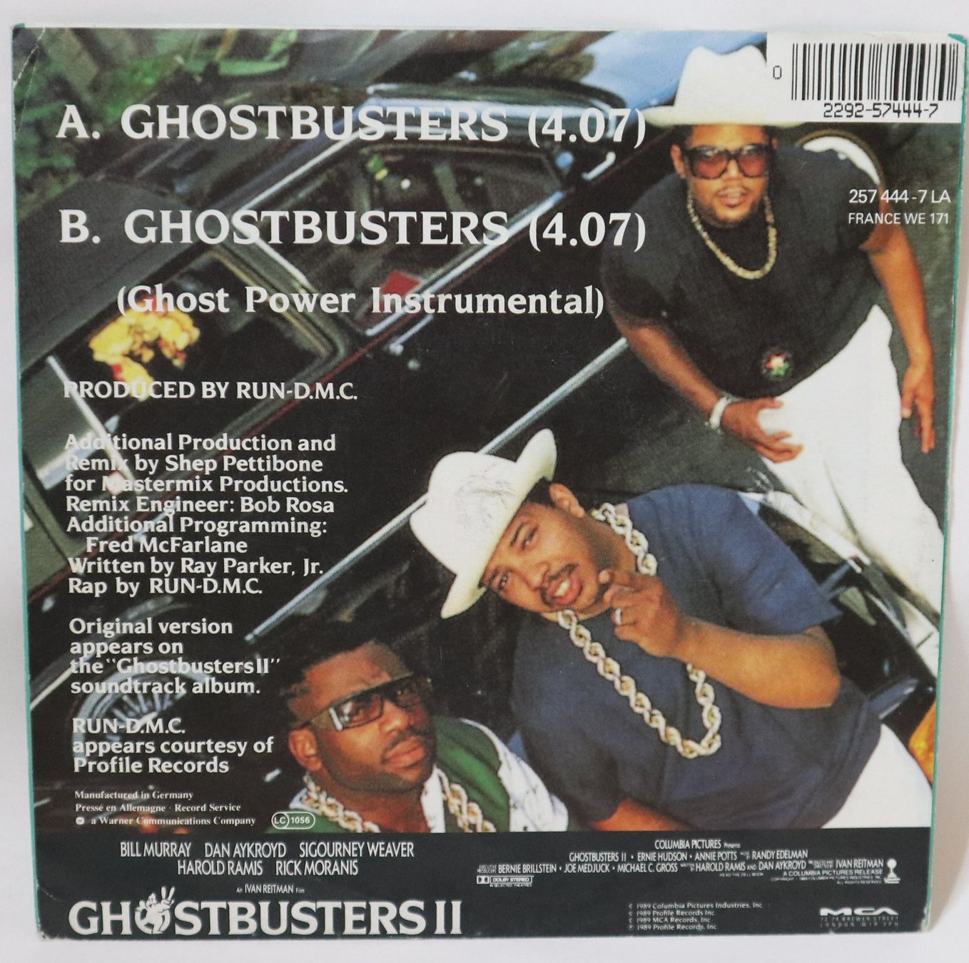 Vinyl Single Run DMC Ghostbusters II für Jukebox Rar! (Gebraucht) in ...