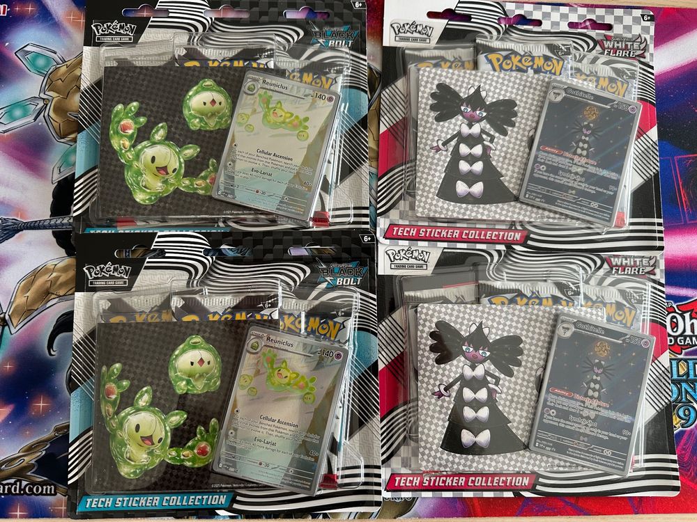 🇬🇧Pokémon TCG 4X Tech Sticker Collection ( Black & White ) (Neu und originalverpackt) in Sorens ...