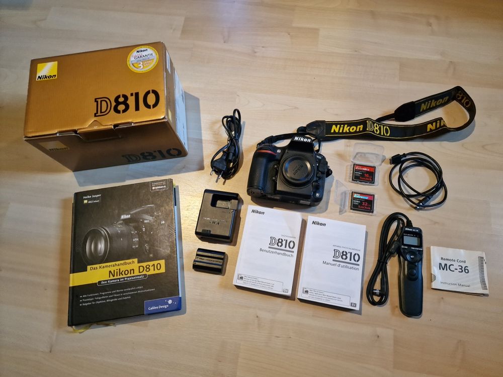 Nikon Kamera D 810 Body mit Zubehör (Gebraucht) in Rüegsauschachen für ...