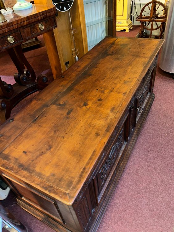 Wundervolle Freiburger Barock Truhe um 1720 Orig. Schloss !! (Gebraucht ...