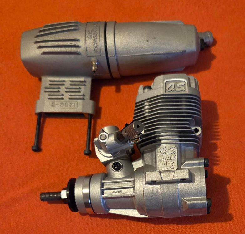 OS MAX AX 55 RC Verbrenner Motor mit Schalldämpfer E-3071 (Gebraucht ...