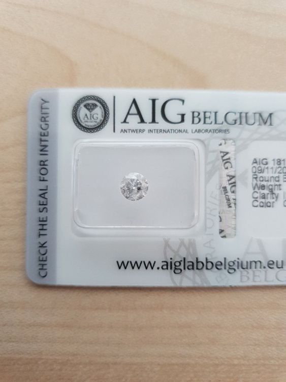Diamant rund Brilliant 0,58 carat (Neu und originalverpackt) in Wohlen ...