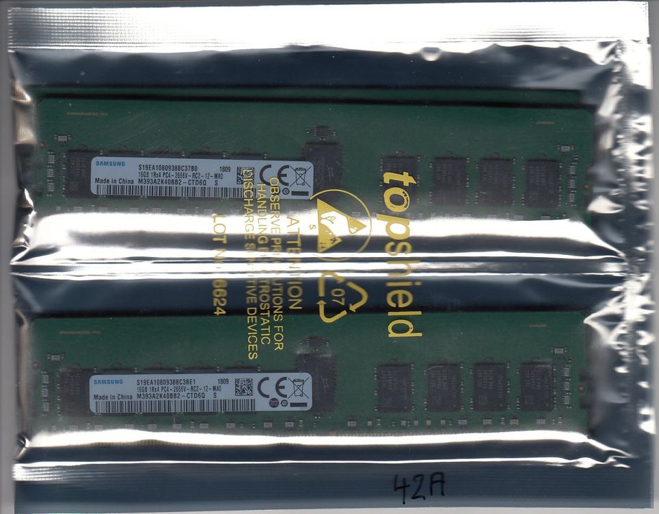 Samsung 4x16Gb 1Rx4 PC4-2666V 64 GB Ram-Set | Kaufen auf Ricardo