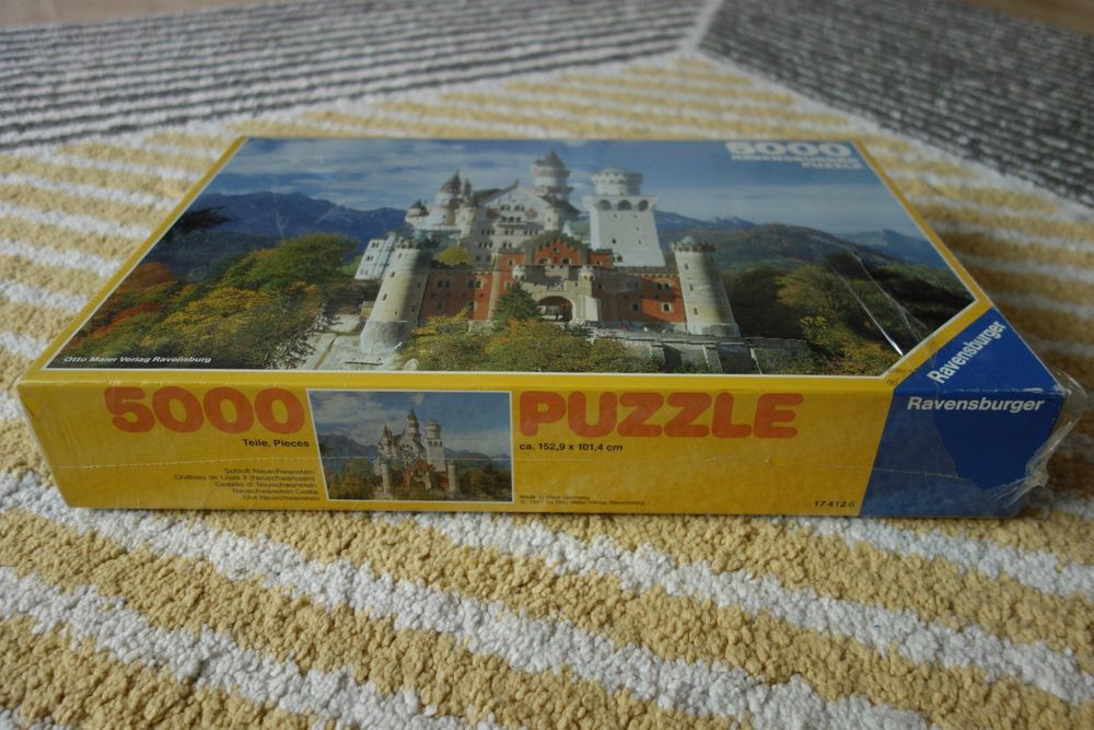 Ravensburger Schloss Neuschwanstein 5000 Puzzle, 1987, NEU (Neu (gemäss Beschreibung)) in Wil SG ...