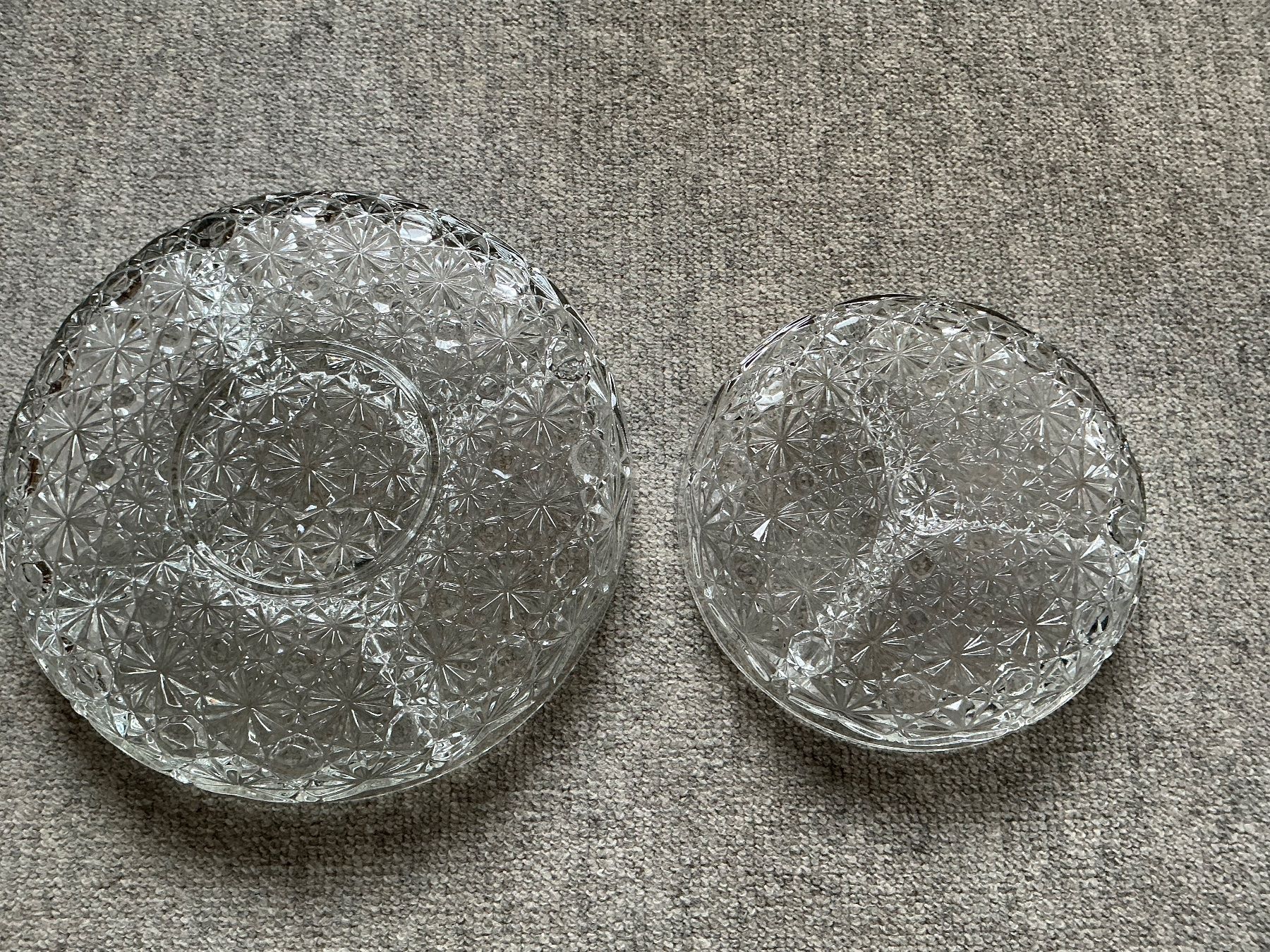 Kristall Servierschalen Set, 2-teilig, Top Zustand! (Gebraucht) in Jona ...
