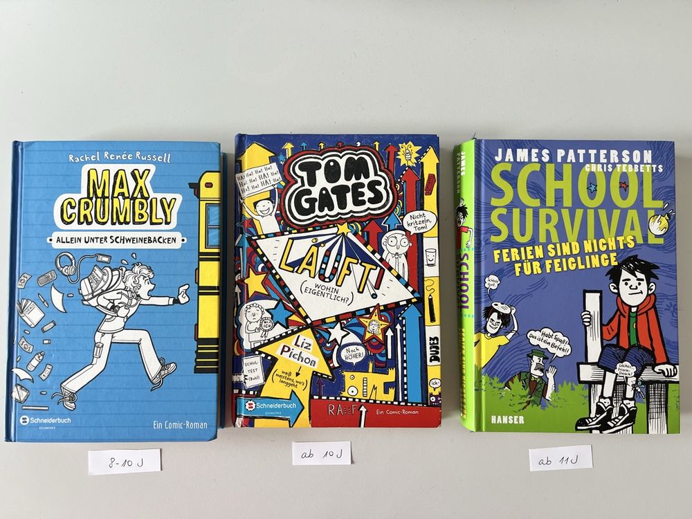 3 Comic-Romane (ca. 9-11 J), inkl. Tom Gates (Gebraucht) in Zollikon ...