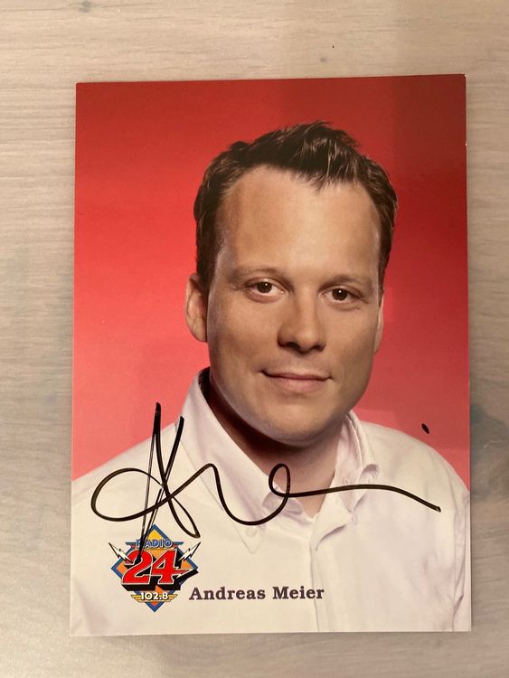 Andreas Meier Radio 24 Autogramm (Gebraucht) in Dietikon für CHF 0.1 – mit Lieferung auf Ricardo ...