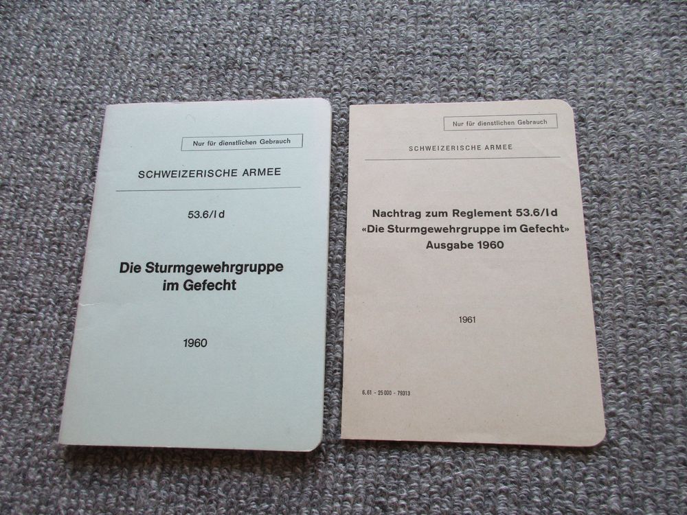 3 Reglemente der Schweizer Armee ab 1957 (Gebraucht) in Schafisheim für CHF 6.6 – mit Lieferung ...