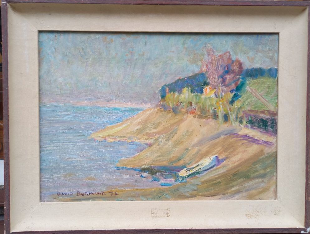 David Arnold BURNAND (1888-1975) le lac de Brêt joli tableau | Kaufen ...