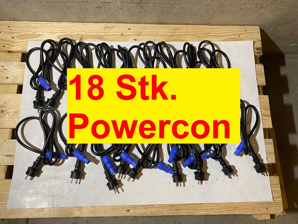 18x Powercon - Schuko, Movinghead DMX Pioneer DJM Mischpult (Neu und ...