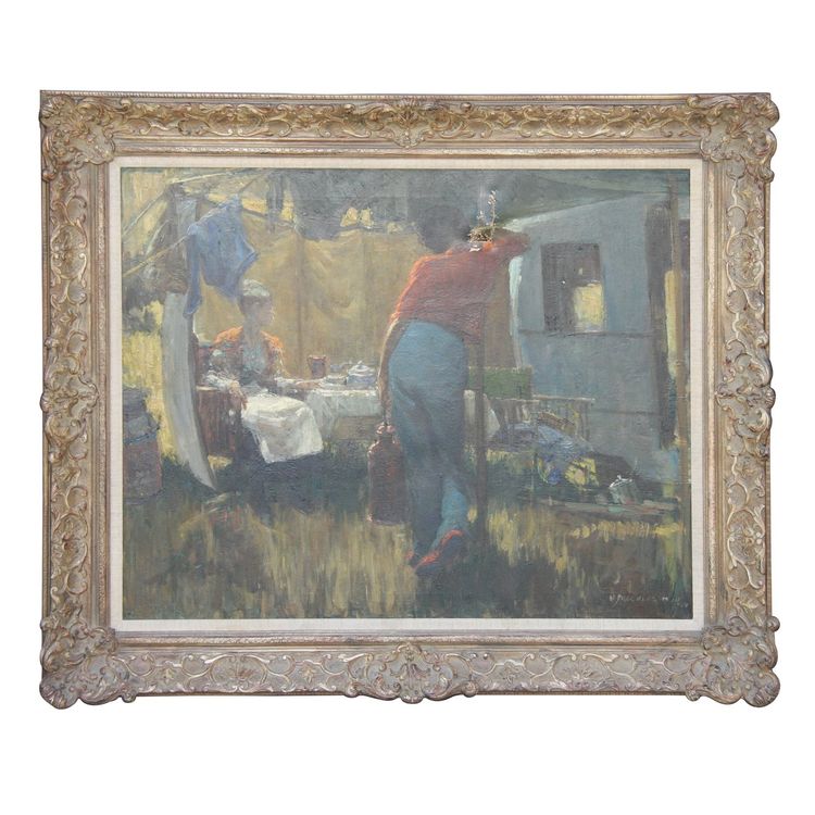 1 Tableau huile sur toile, “The Circus People” signé Harold (Gebraucht ...
