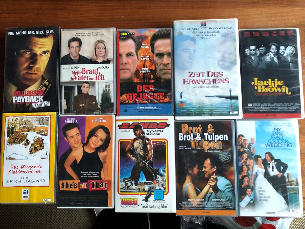 VHS Filme Vintage Kultfilme Set 18x (Gebraucht) in Siblingen für CHF 20 ...