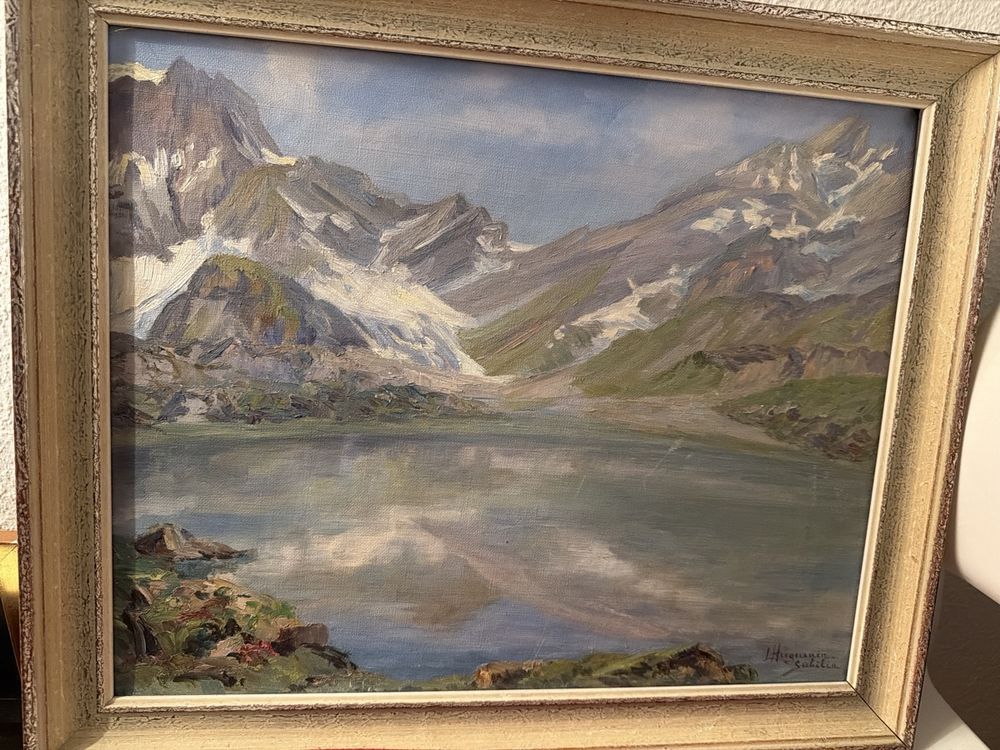 Tableau Lac de montagne, signé L.Huguenin-Subilia (D'occasion) à ...