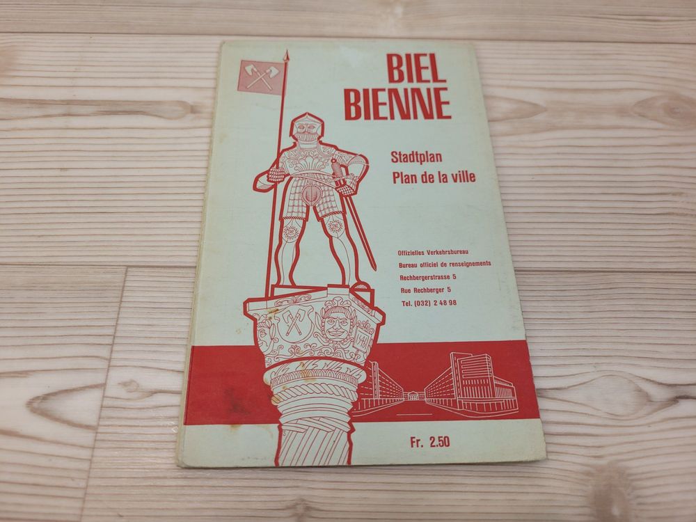 Karte, Plan de la Ville - Biel/Bienne 61 | Acheter sur Ricardo