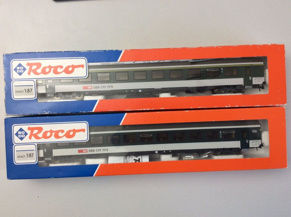 ROCO 44965 + 44883 Personenwagen 1.+2Kl. (Neu und originalverpackt) in ...