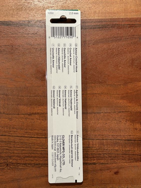 2 Häkelnadeln NEU Clover 2.0 und 2.5 mm (Neu und originalverpackt) in ...