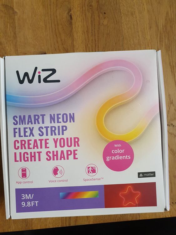 WiZ LED-Neon Flex Strip Kit Type-C 24 W 3 m (Neu und originalverpackt ...