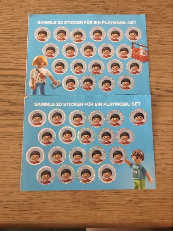 40 Migros Playmobil Sticker 2 volle Karten | Kaufen auf Ricardo