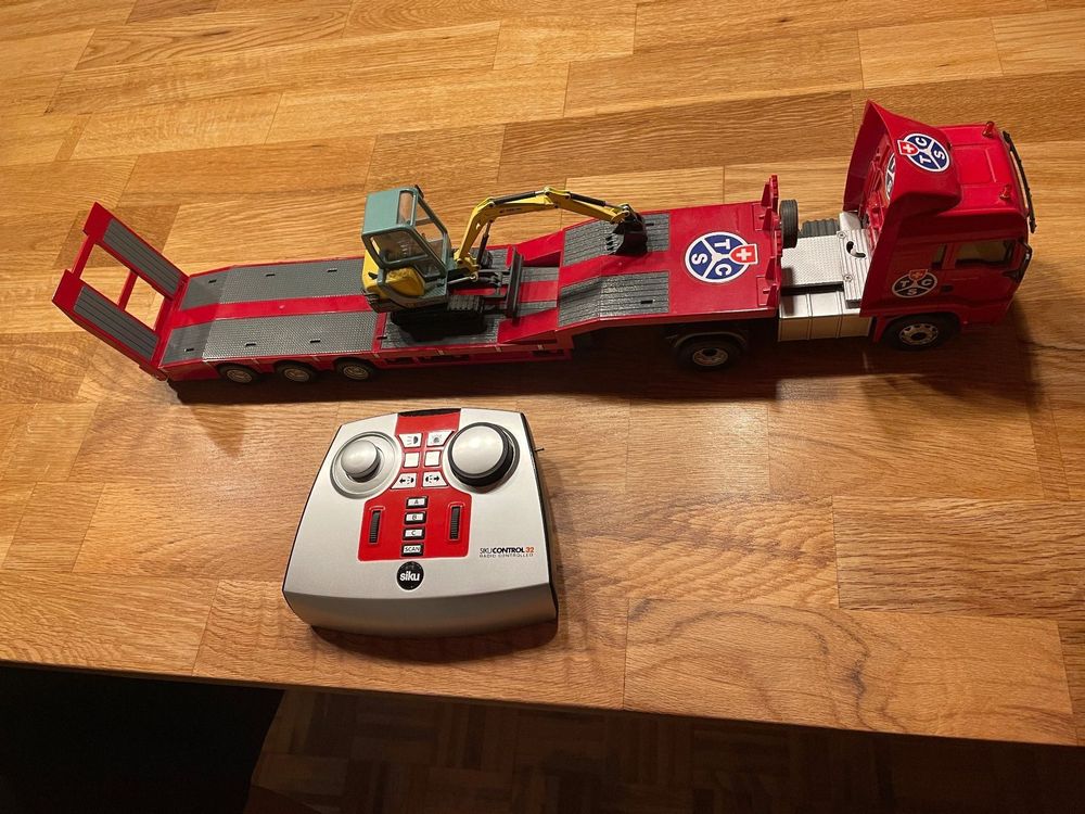 RC Siku Control 32 LKW MAN Zugmaschiene mit Tieflader 1:32 | Kaufen auf Ricardo