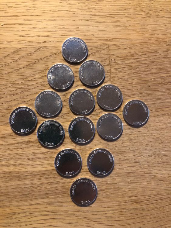 14 Garage Schmucki Erlen Jetons (Gebraucht) in Vilters für CHF 7 – mit Lieferung auf Ricardo kaufen