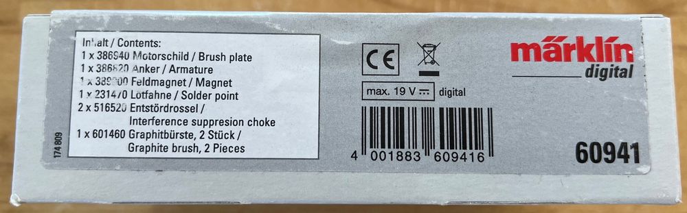 Märklin 60941 | Hochleistungsmotor-Nachrüst-Set 1 | H0-Loks (Neu und ...
