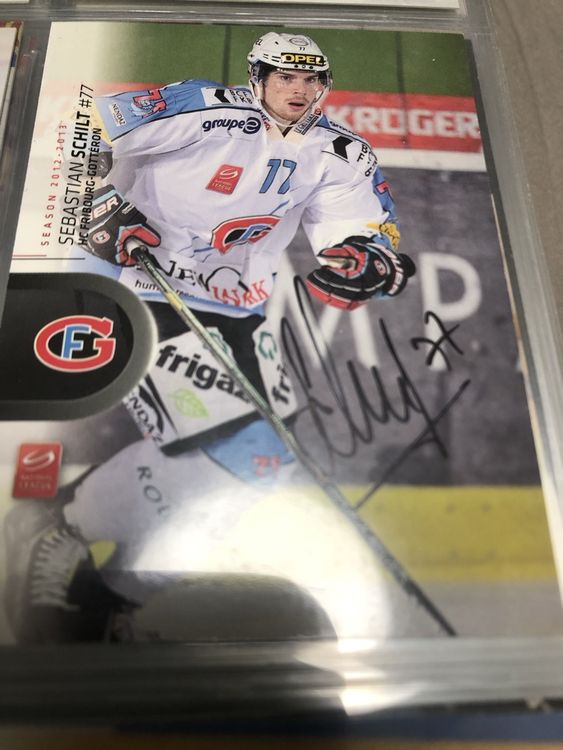 Sebastian Schild Fribourg Gotteron SCL Tiger Hockey Card sig | Kaufen ...