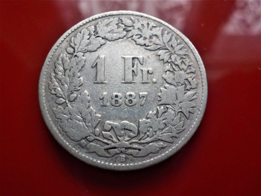 Alter CH- 1 Fränkler 1887 Silber Münze | Kaufen auf Ricardo