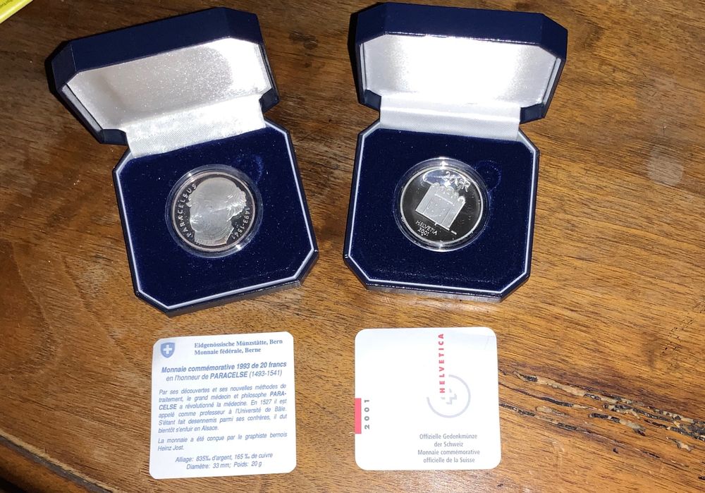 Sammlung 20.- Gedenkmünzen 1993-2002 | Kaufen auf Ricardo