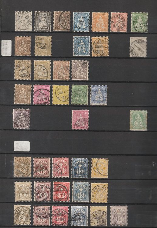 29 Albumseiten mit Freimarken ab 1862 bis 1969 (Gebraucht) in Turgi für ...
