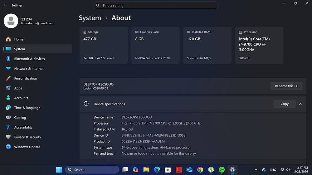 PC Gamer (RTX 2070 / i7-9700 / 16 Go) (D'occasion) à Carouge GE pour ...