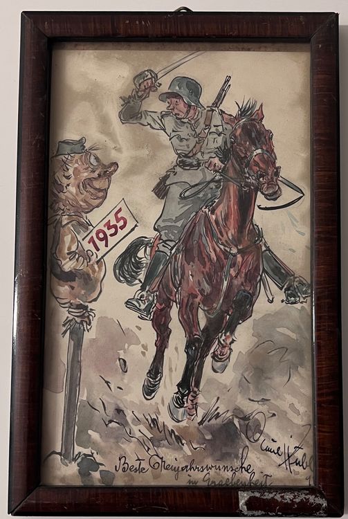 Kriegssoldat ( 1935 ) Aquarell Unleserlich Signiert (Gebraucht) in Root für CHF 10 – mit ...