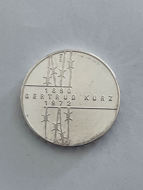20 Franken Gertrud Kurz 1890-1972 835 Silber (Gebraucht) in Schlossrued für CHF 25 – mit ...