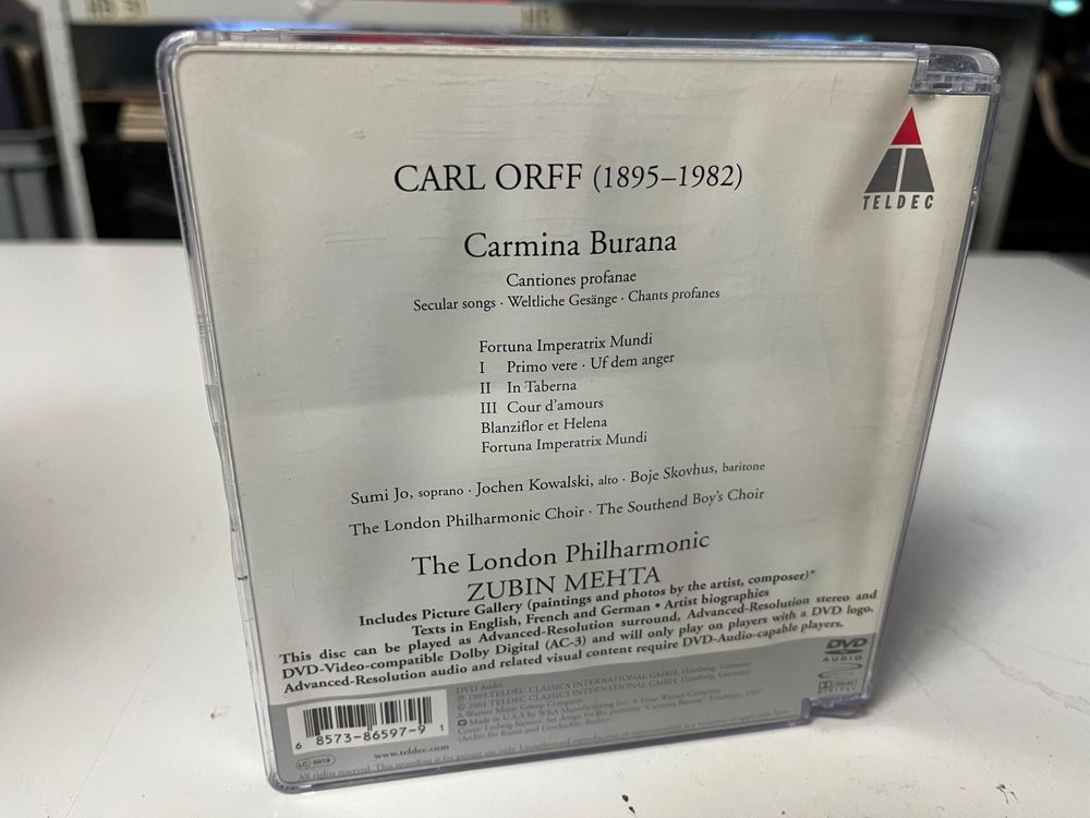 Carl Orff - Carmina Burana - DVD-Audio - SRA01B (Gebraucht) in Küsnacht ...