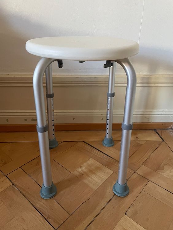 tectake Duschhocker, weiss, Höhe 36 - 54cm (Gebraucht) in Zürich für ...