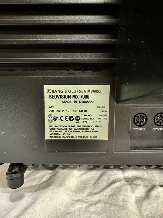 Bang & Olufsen, Beovision MX 7000, schwarz, inkl. Untermöbel (Gebraucht ...