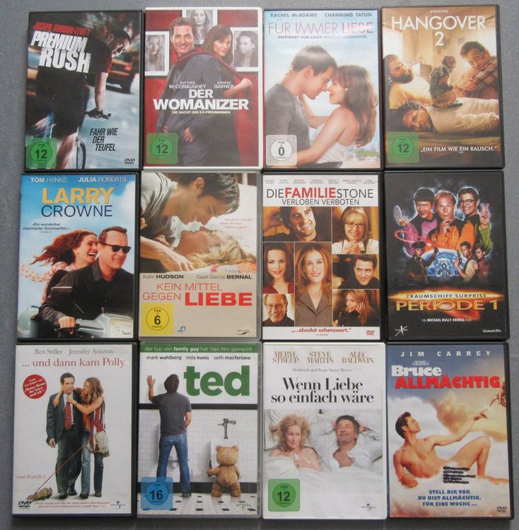 12 DVD - vor allem Komödien - ab CHF 4.00 (Gebraucht) in Auenstein für CHF 4 – mit Lieferung auf ...