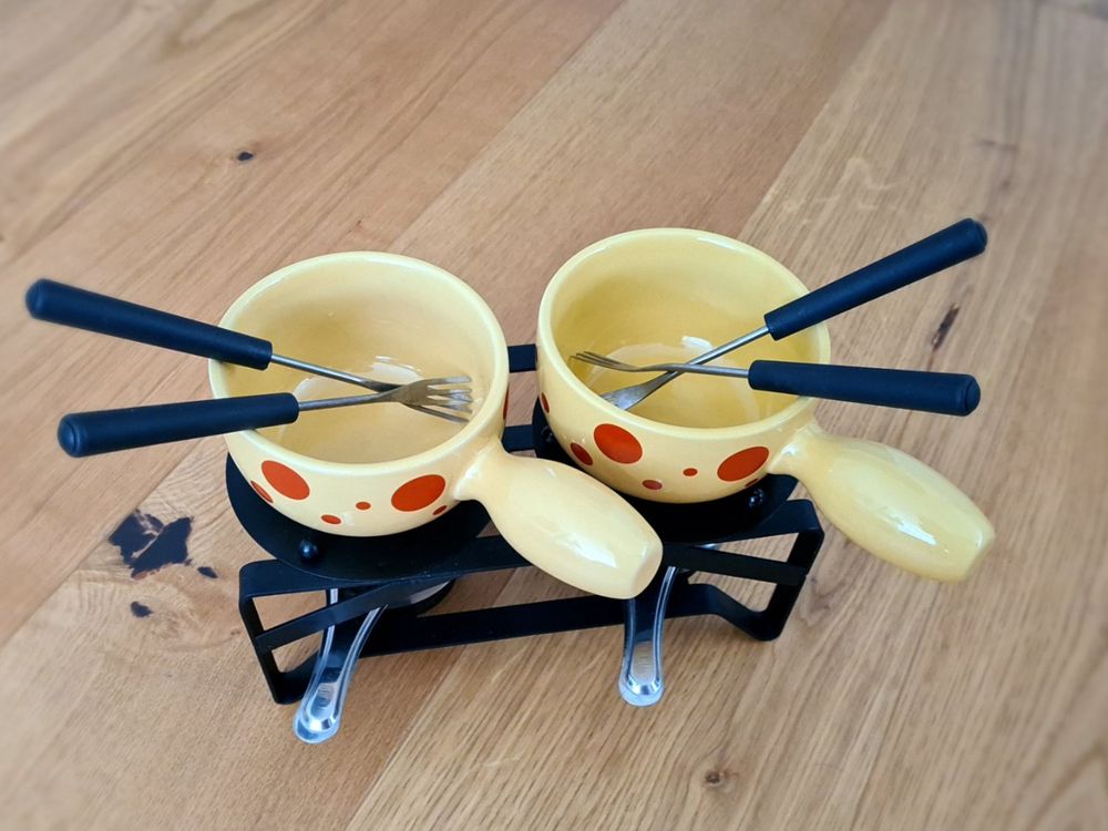 Fondue-Set mit 2 caquelon | Kaufen auf Ricardo