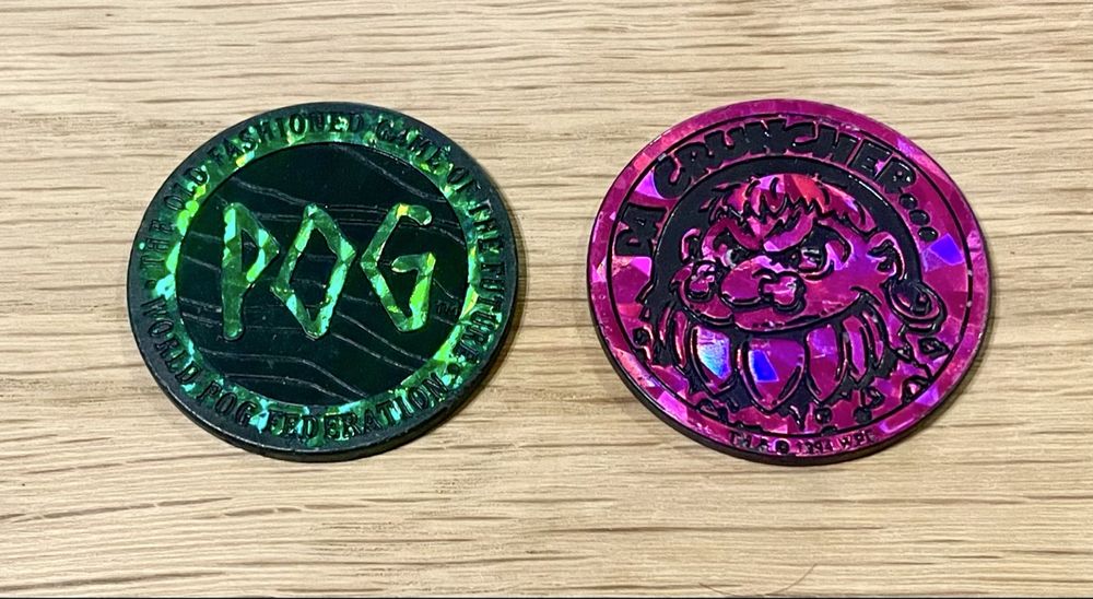 Seltene POGS, 2 Stk., Slammer, Pogman, Mr Cruncher! (Gebraucht) in ...