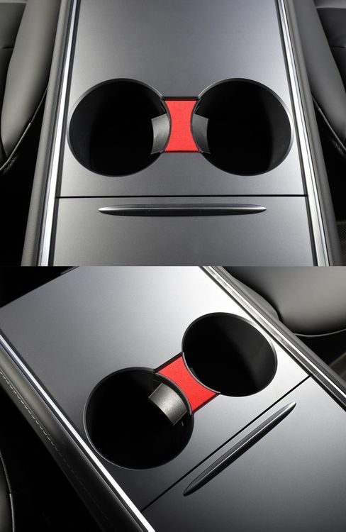 Cup Spring Holder Alcantara rot, schwarz Tesla Model 3 2021 | Kaufen ...
