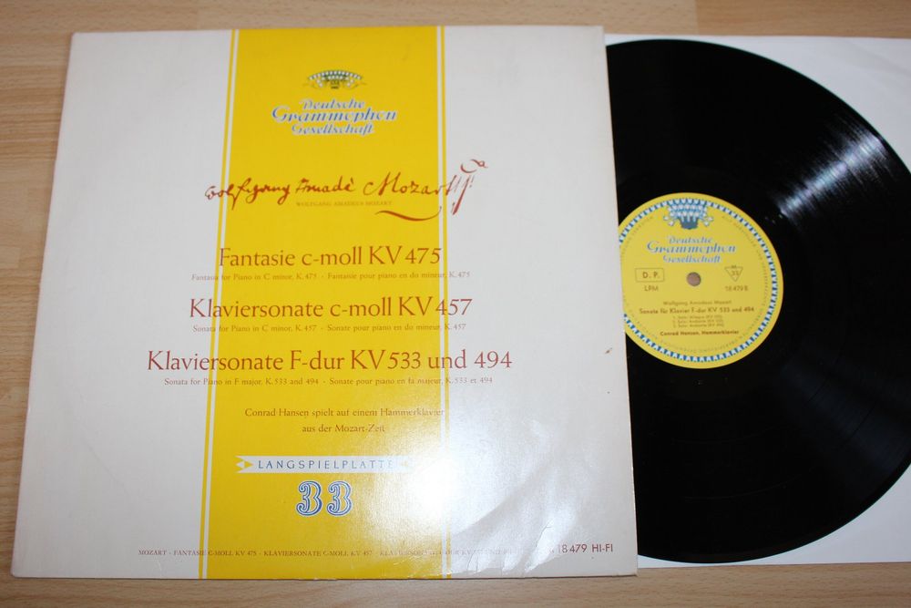 MOZART: Sonaten für Klavier solo; Conrad HANSEN, mono | Kaufen auf Ricardo