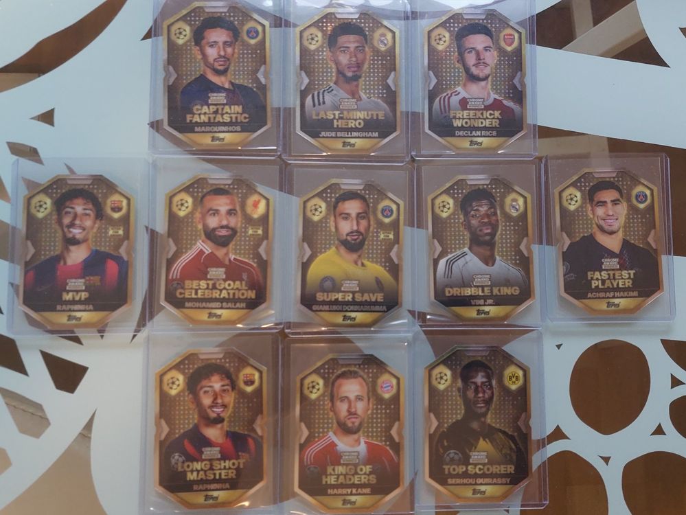 11x Topps Match Attax 2025/26 Chrome Shield Lot - MINT (Neu (gemäss ...