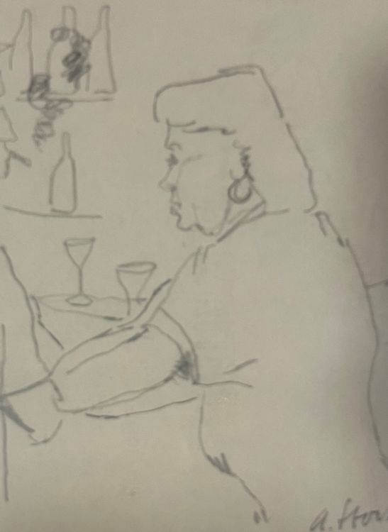 Alex Stocker (1926-1954) Zeichnung Handsigniert | Kaufen auf Ricardo