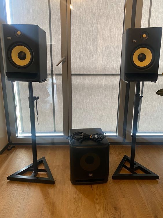 KRK Rokit 8 G4 mit Subwoofer 10s inkl. Stative | Kaufen auf Ricardo