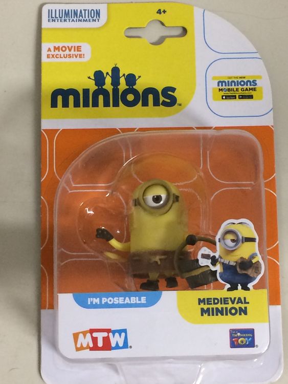 MEDIEVAL MINION 5 cm MINIONS ACTION FIGURE new (Neu und ...