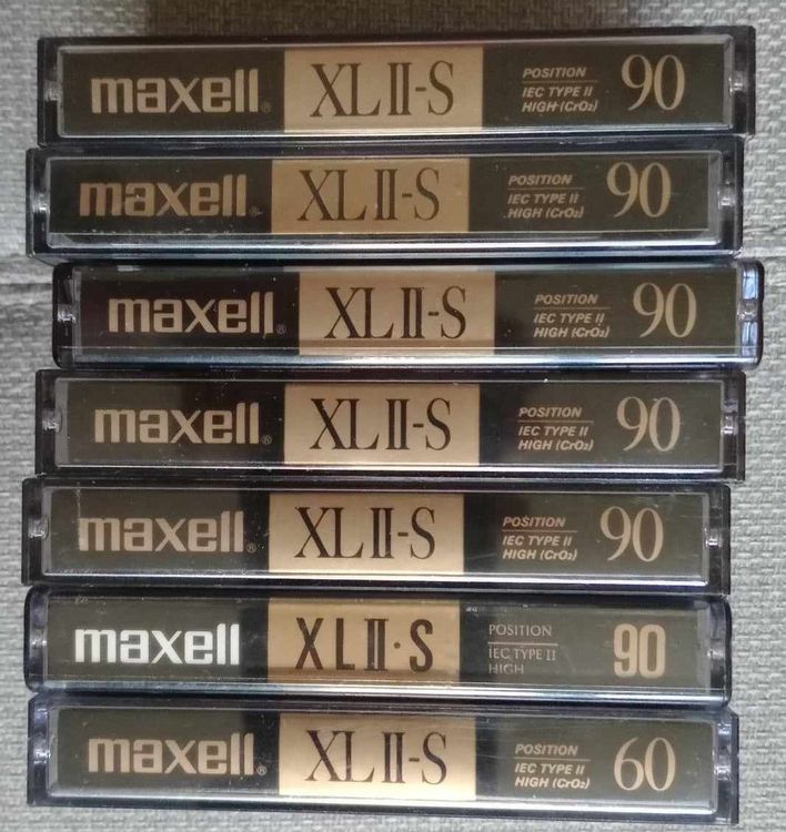 MAXELL XL II-S 90 / 60 - 7 x cassettes / 7 x kassetten (Gebraucht) in ...