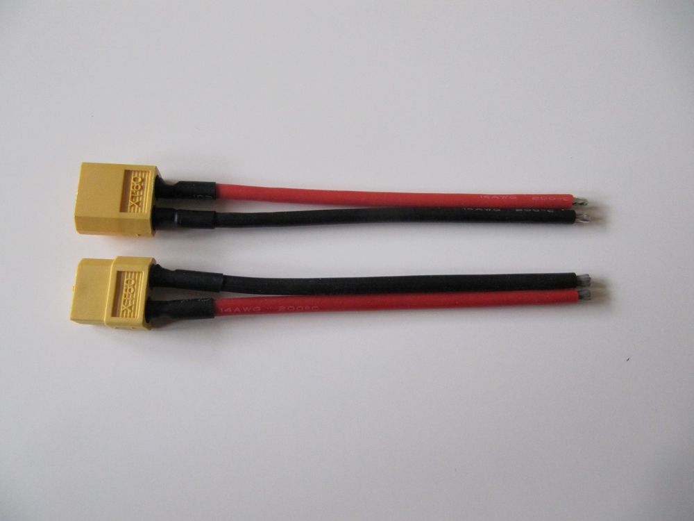 XT60 Stecker-Buchse 1 Paar mit Kabel ca. 10 cm lang | Kaufen auf Ricardo